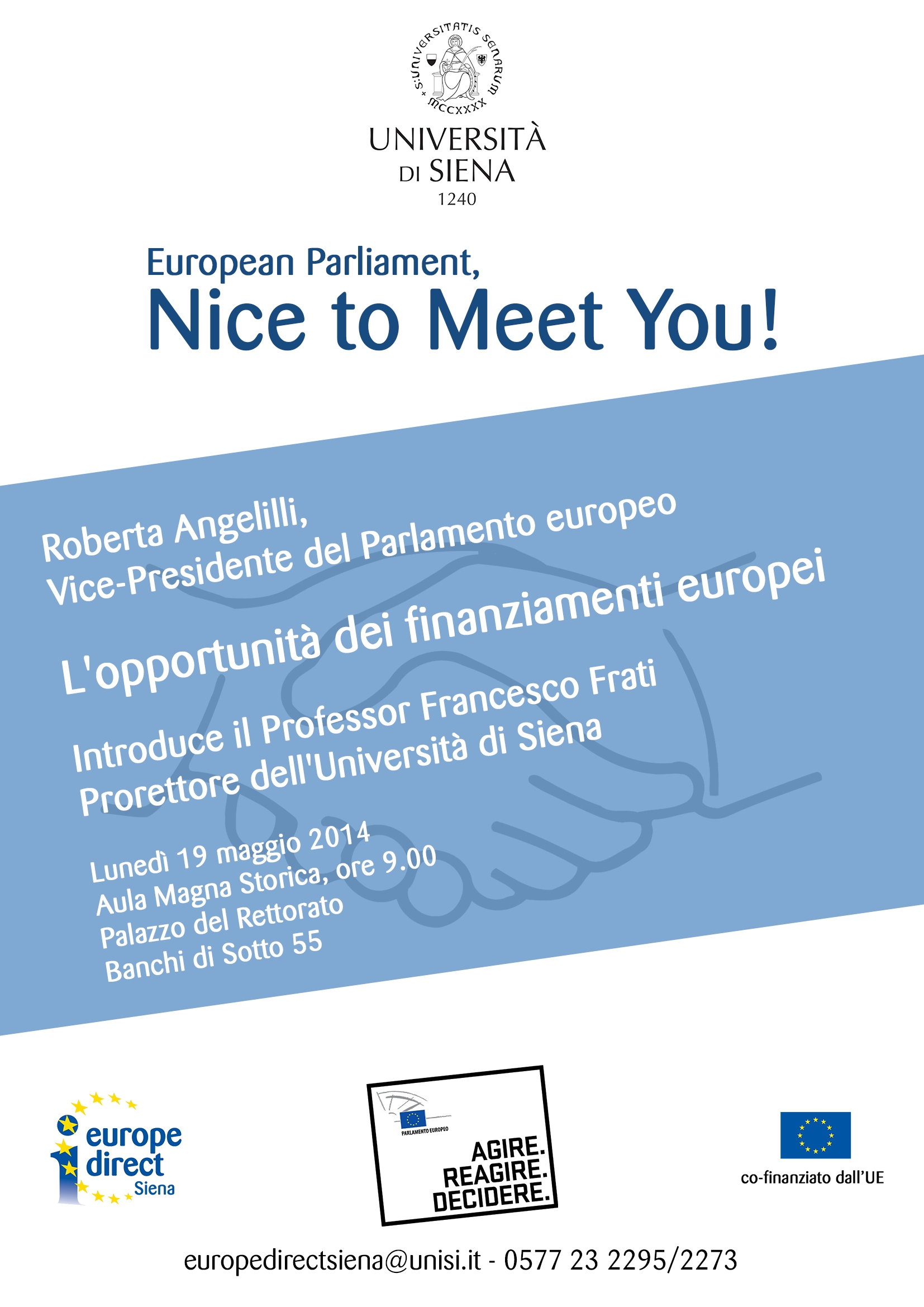 European Parliament, Nice to Meet You! Incontro con l'on. Roberta ...